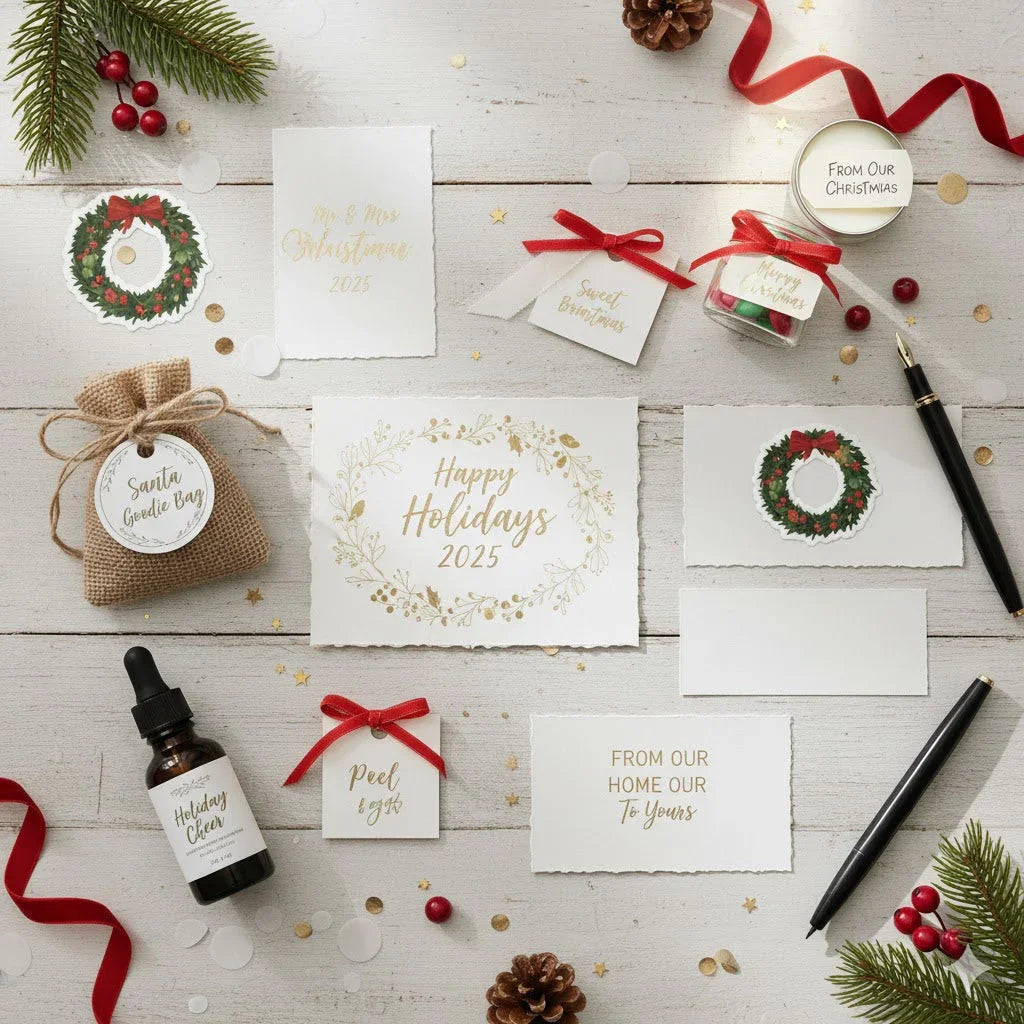 Custom Christmas Labels & Personalized Holiday Stickers – iCustomLabel