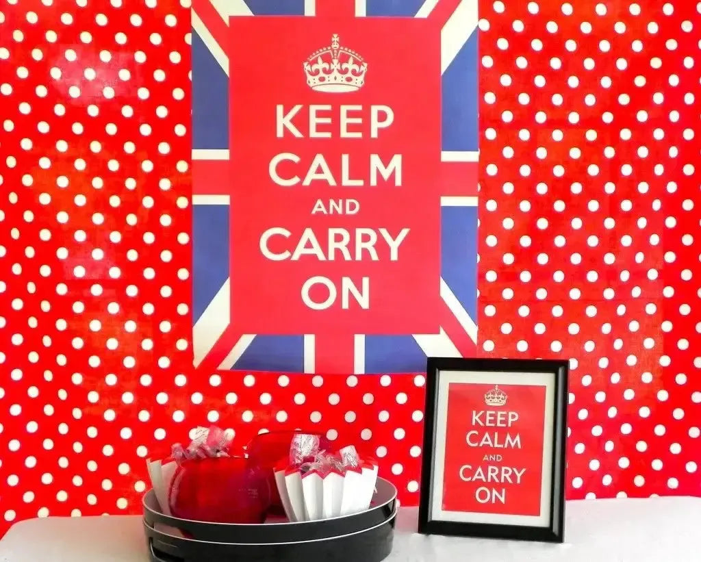 Keep Calm & Party On Theme Party – iCustomLabel