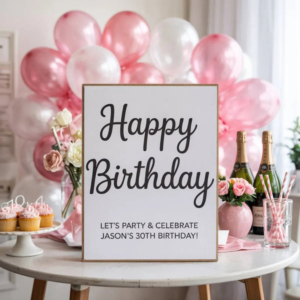 Personalized Happy Birthday Sign – Custom Birthday Signs – iCustomLabel