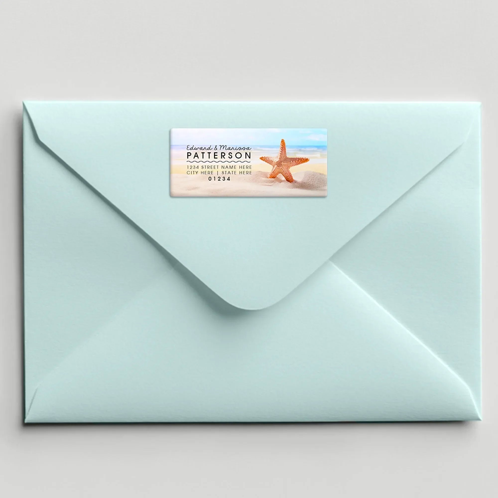 Beach Address Labels | Coastal Theme Stationery – iCustomLabel